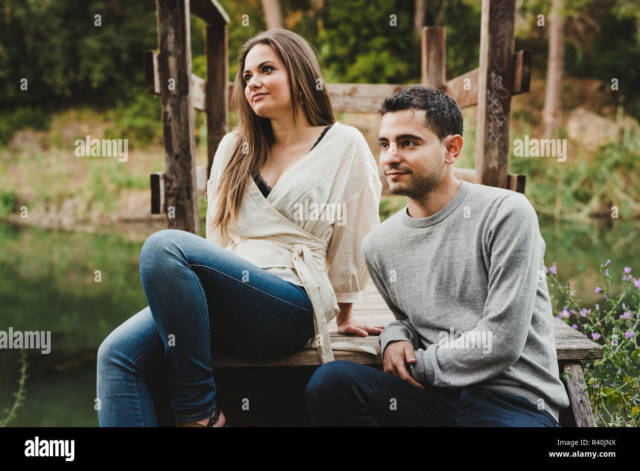 Relaxed embrace hi-res stock photography and images - Alamy