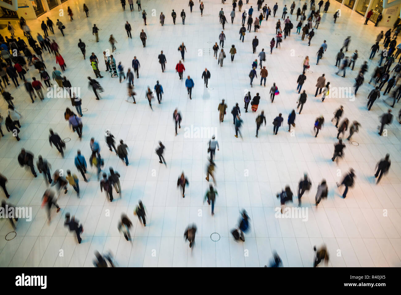 USA, New York City, Lower Manhattan, Oculus, World Trade Center PATH ...