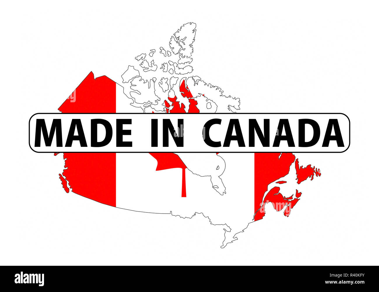 made in canada Stock Photo - Alamy