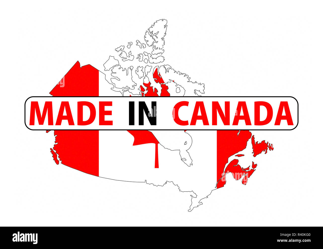 made in canada Stock Photo - Alamy