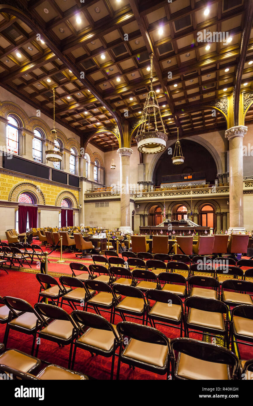 USA, New York, Hudson Valley, Albany, New York State Capitol Building ...