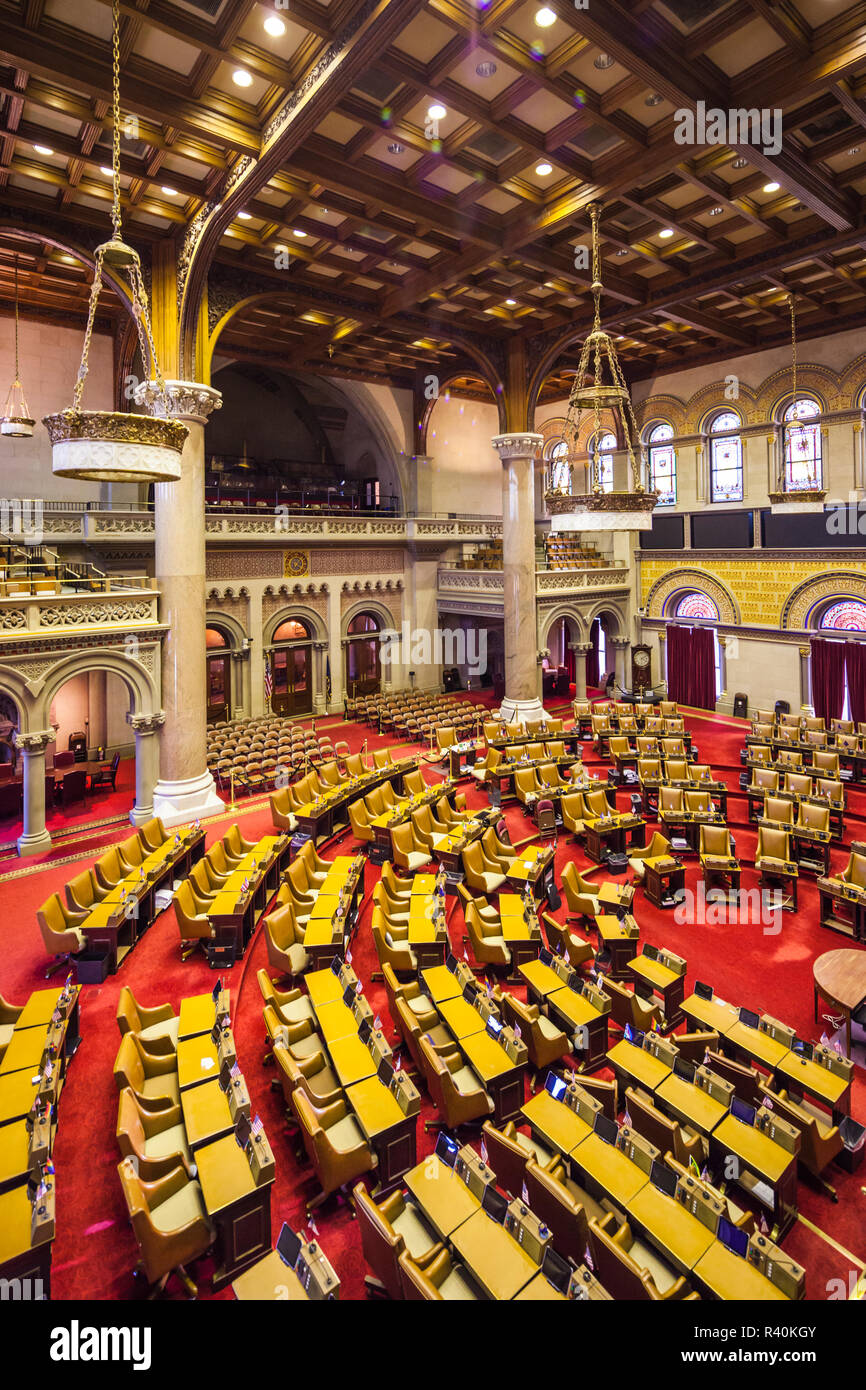 Usa New York Hudson Valley Albany New York State Capitol Building New York State Assembly