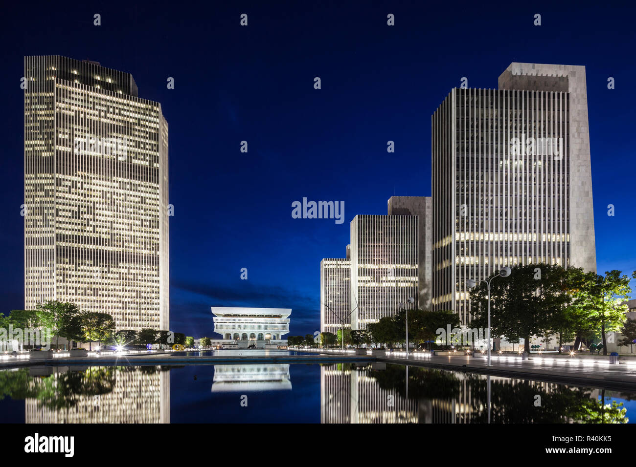USA, New York, Hudson Valley, Albany, New York State Capitol ...