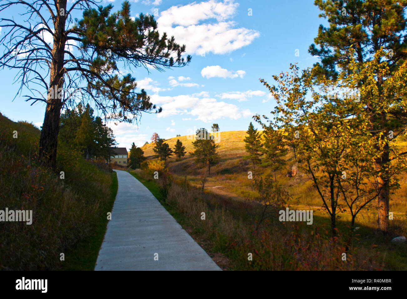USA, South Dakota, Hot Springs, Wind Cave National Monument, Pathway to ...