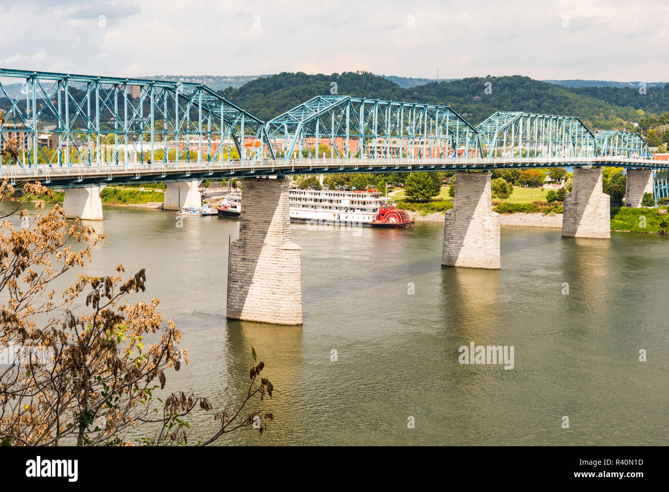 USA, Tennessee. Chattanooga, Appalachia, Tennessee River Basin view ...