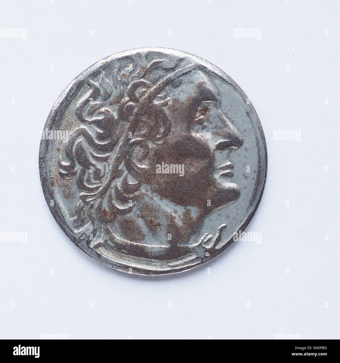 Old Greek coin Stock Photo - Alamy