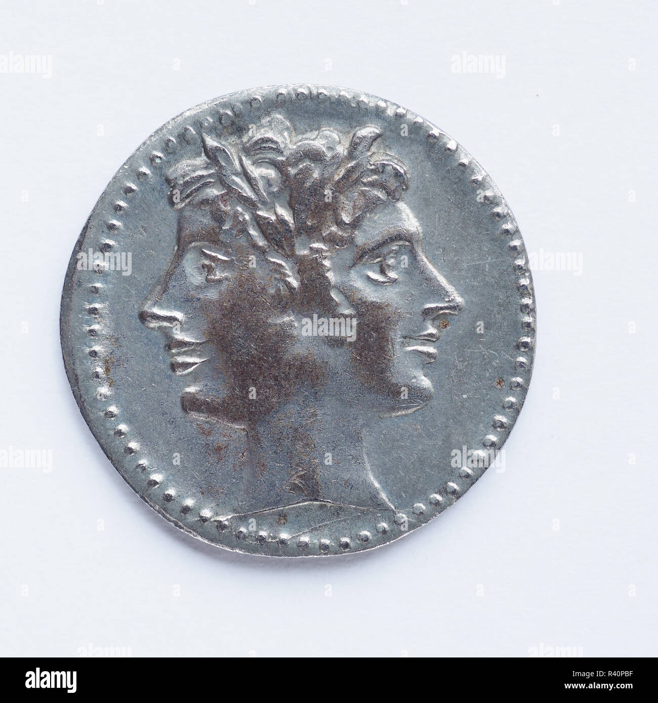 Old Roman coin Stock Photo - Alamy