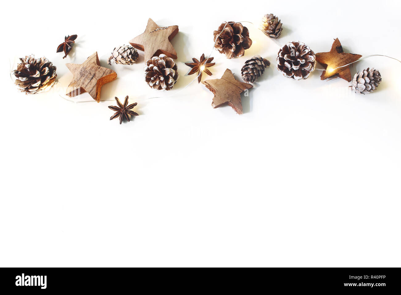 Composition empty frame christmas Cut Out Stock Images & Pictures - Alamy