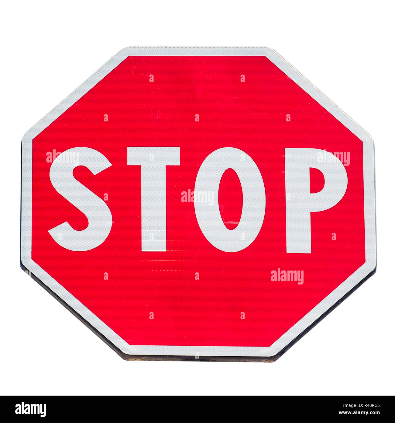 Stop sign isolated Stock Photo - Alamy