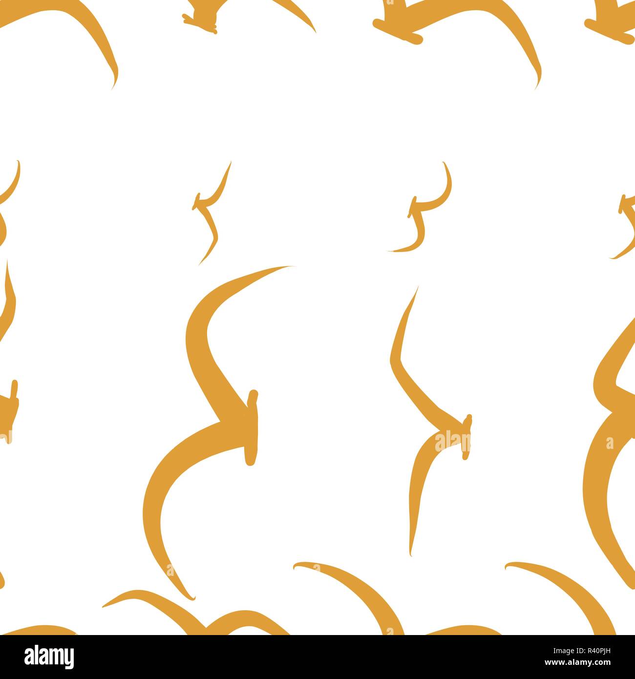 Seamless abstract background with flying birds. Cartoon style vector ...