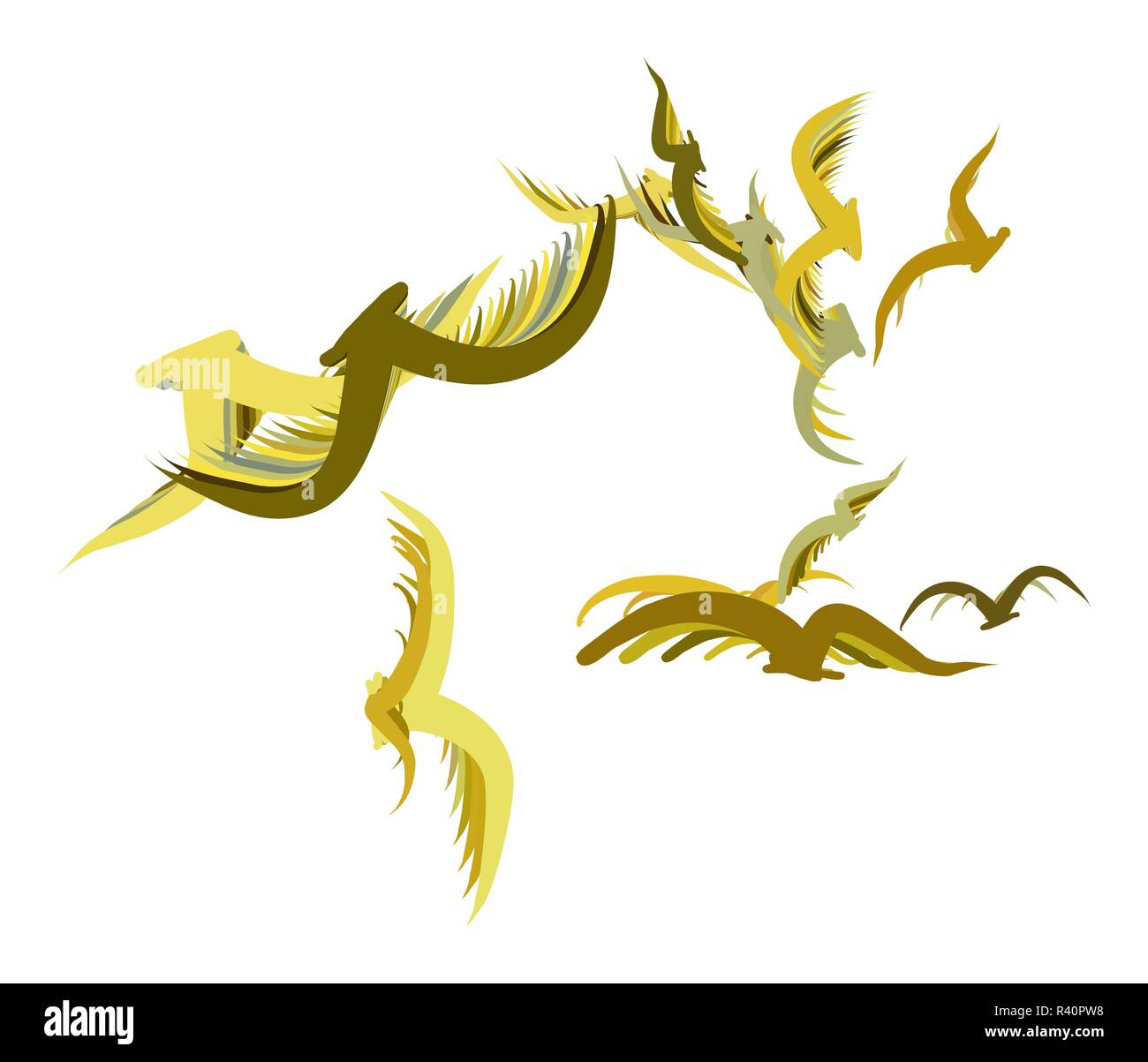 Messy birds Cut Out Stock Images & Pictures - Alamy