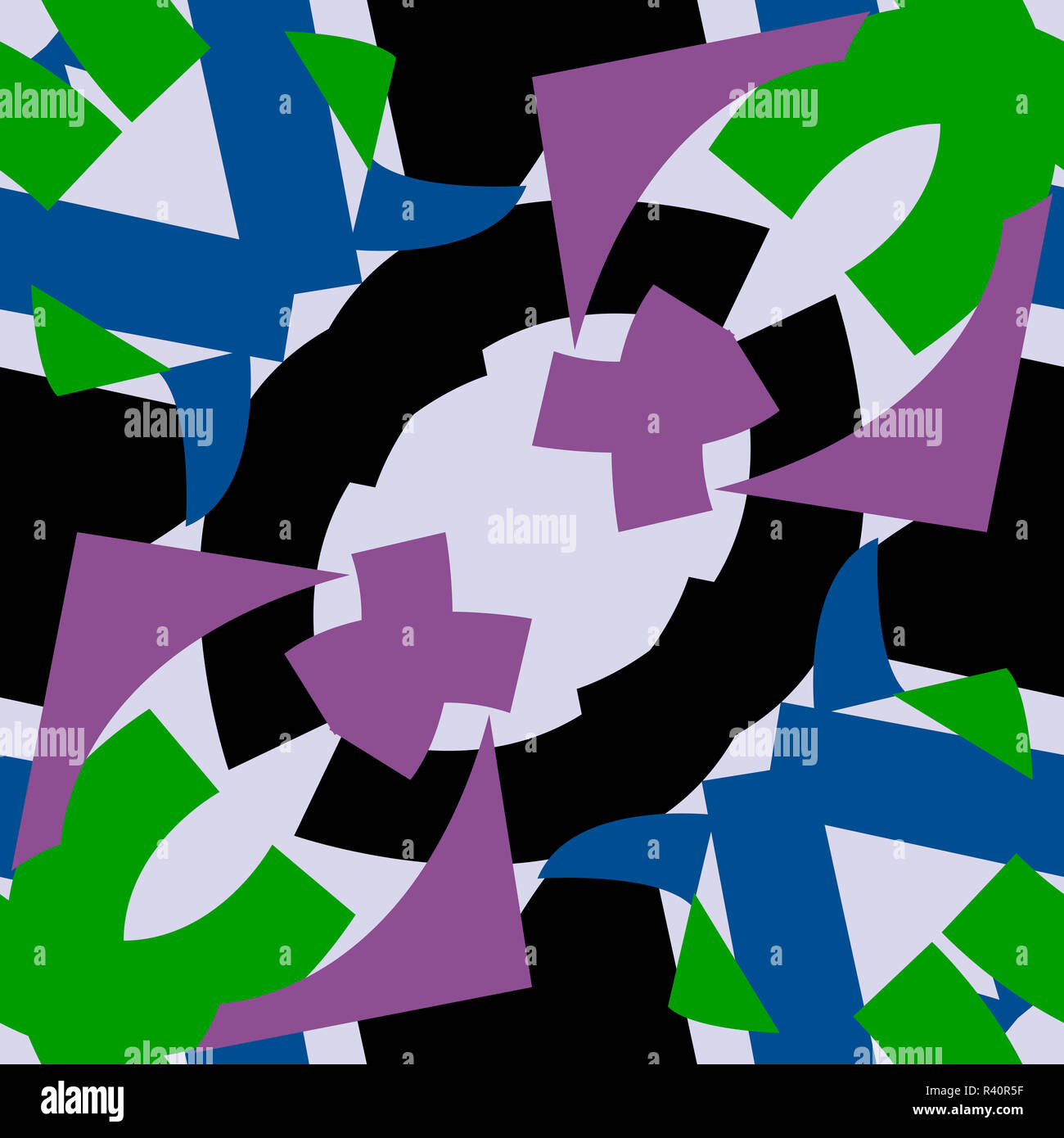 Multicolor Symmetrical Triangle Tile Pattern Stock Photo - Alamy