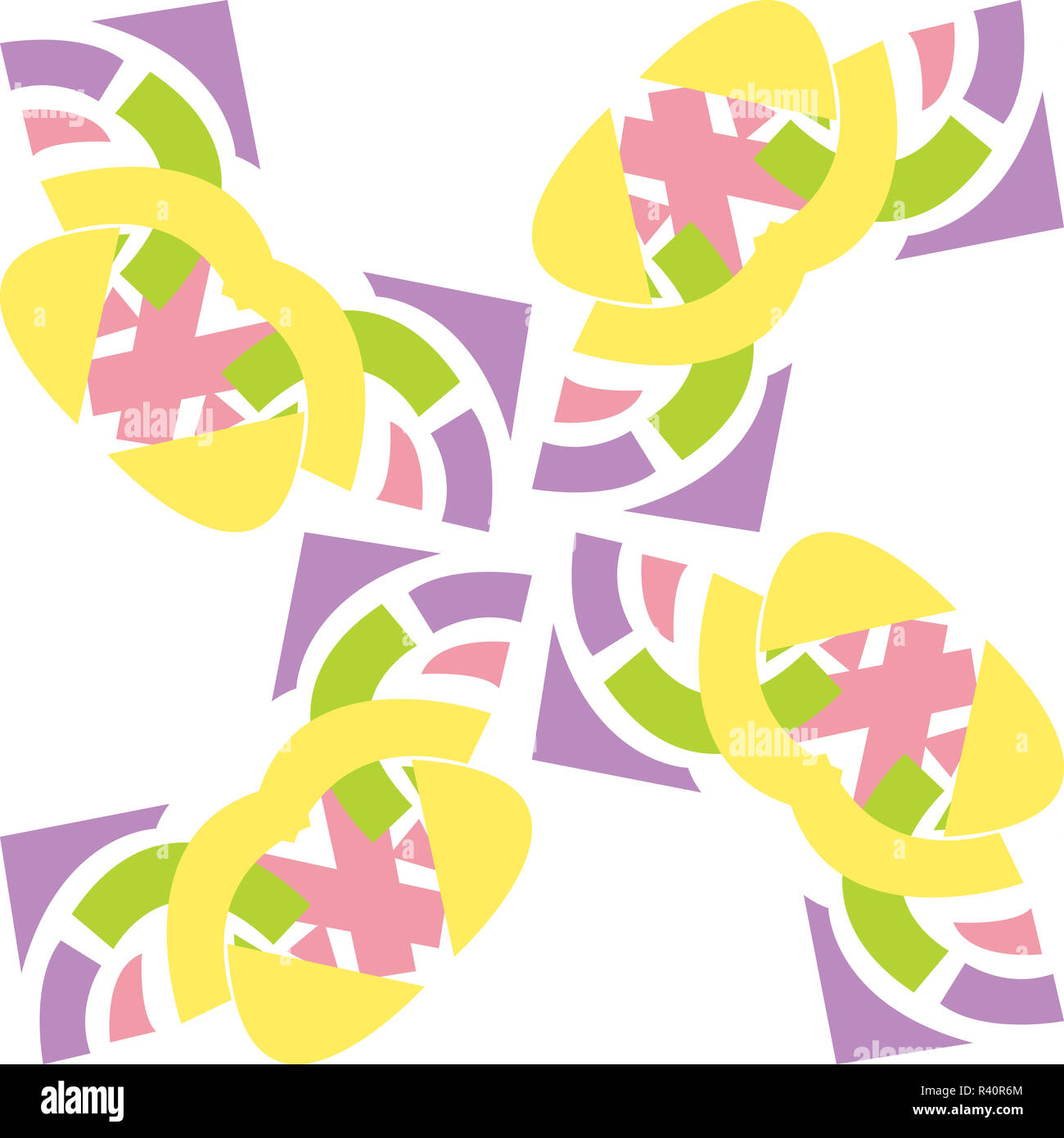 Square Shapes Pattern Over White Stock Photo - Alamy