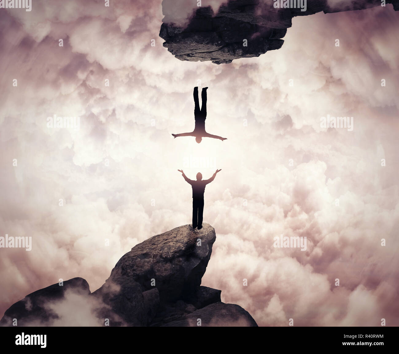 Help hand falling mountain climb man hi-res stock photography and ...