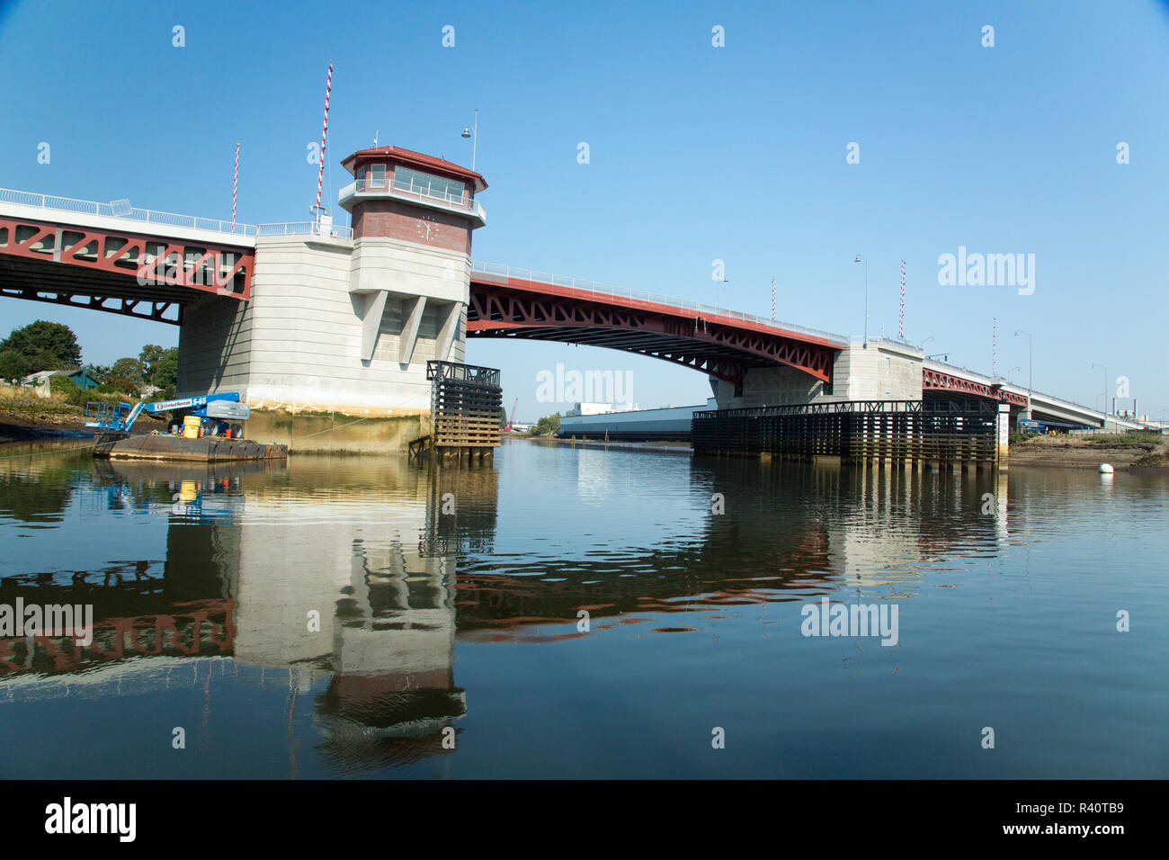 USA, Washington State, Seattle. The South Park bridge over the Duwamish ...