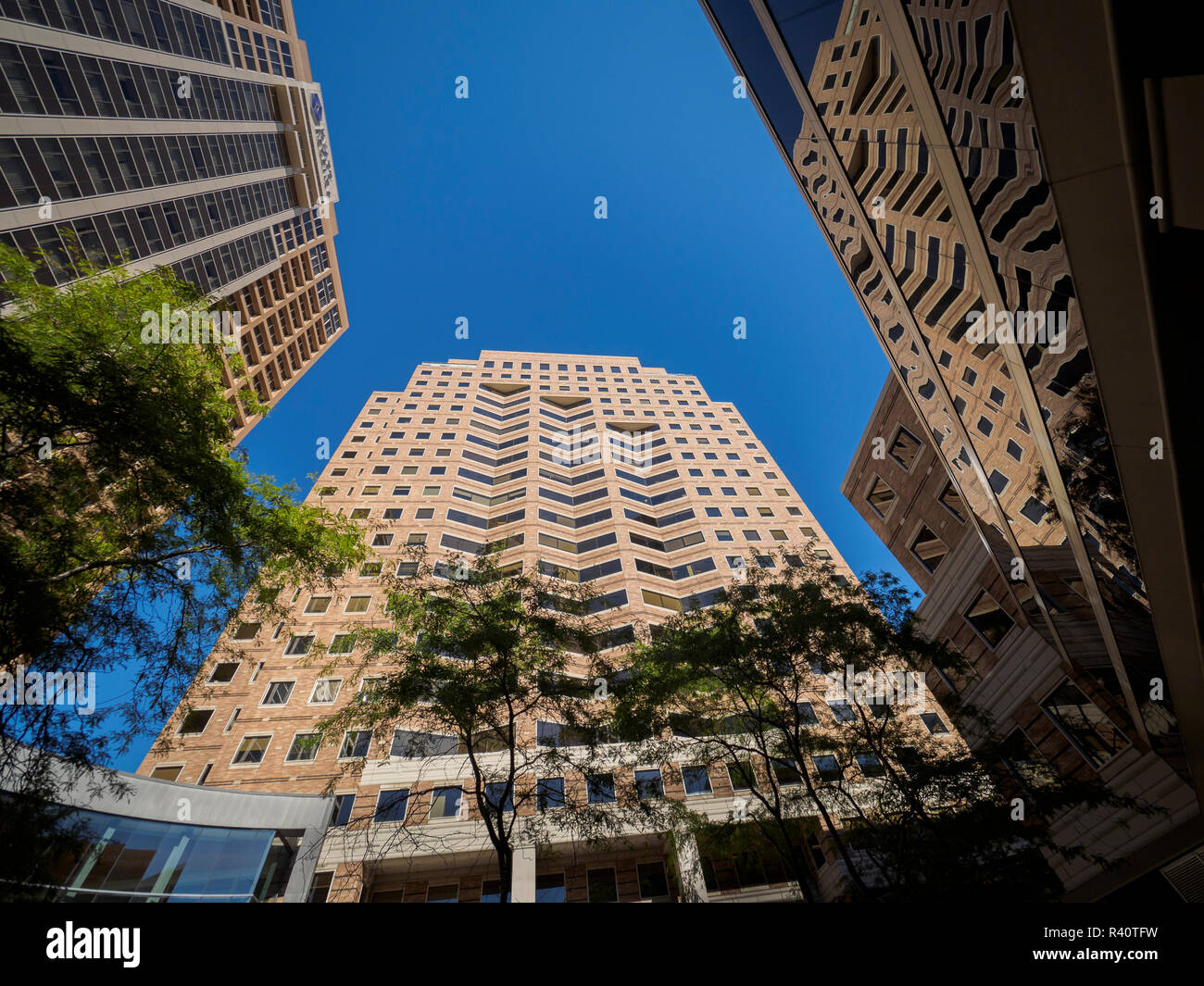 USA, Washington State, Bellevue. Office buildings. (Editorial Use Only ...