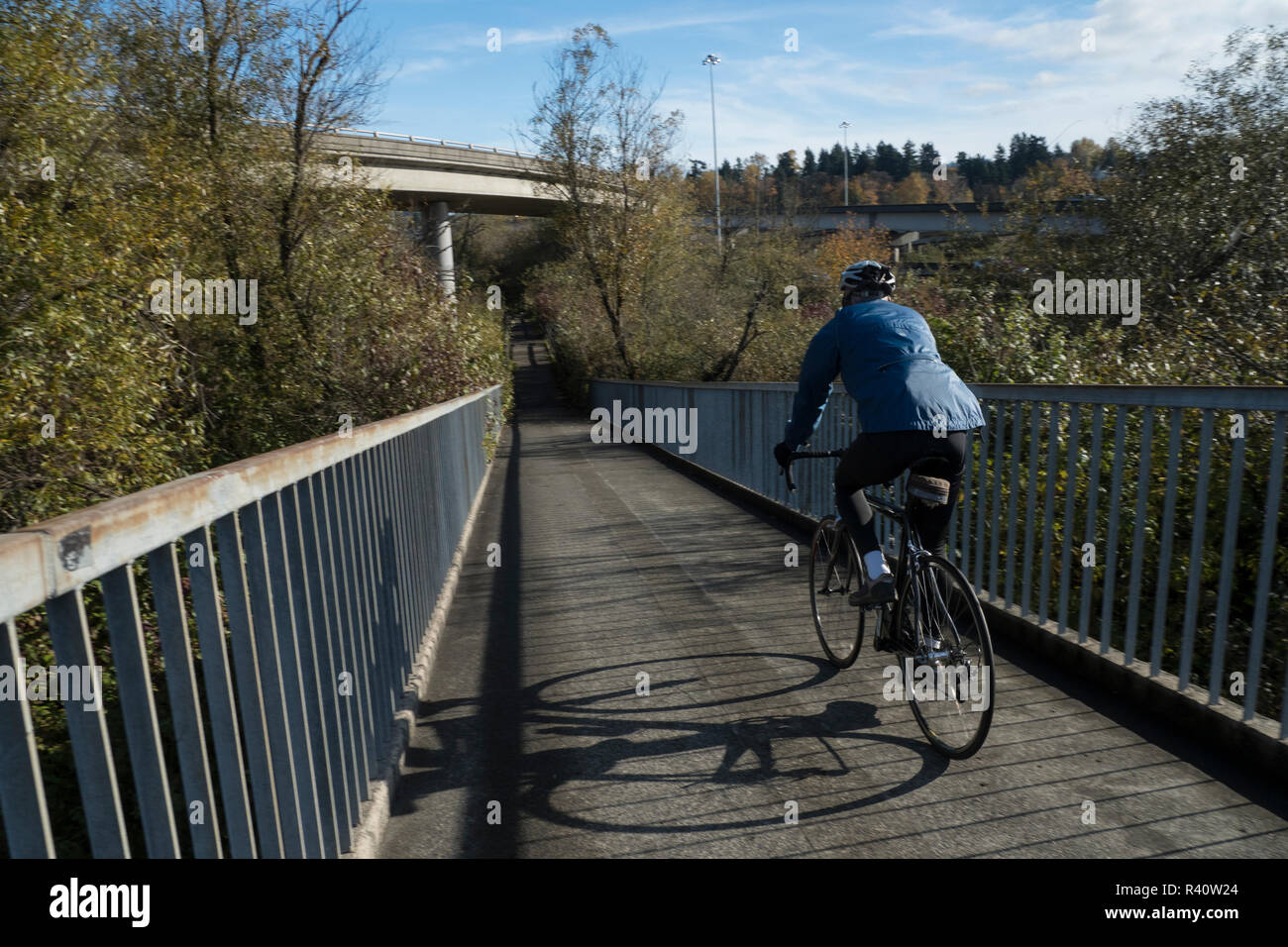 USA, Washington State, Bellevue. Mercer Slough Nature Park. (Editorial ...