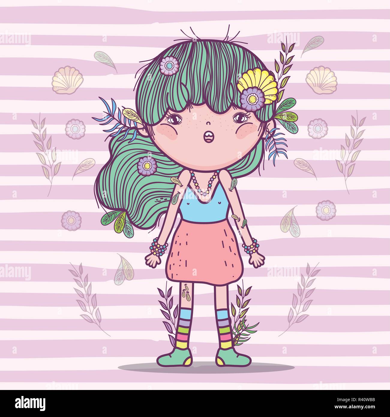 Weird forest plants Stock Vector Images - Alamy