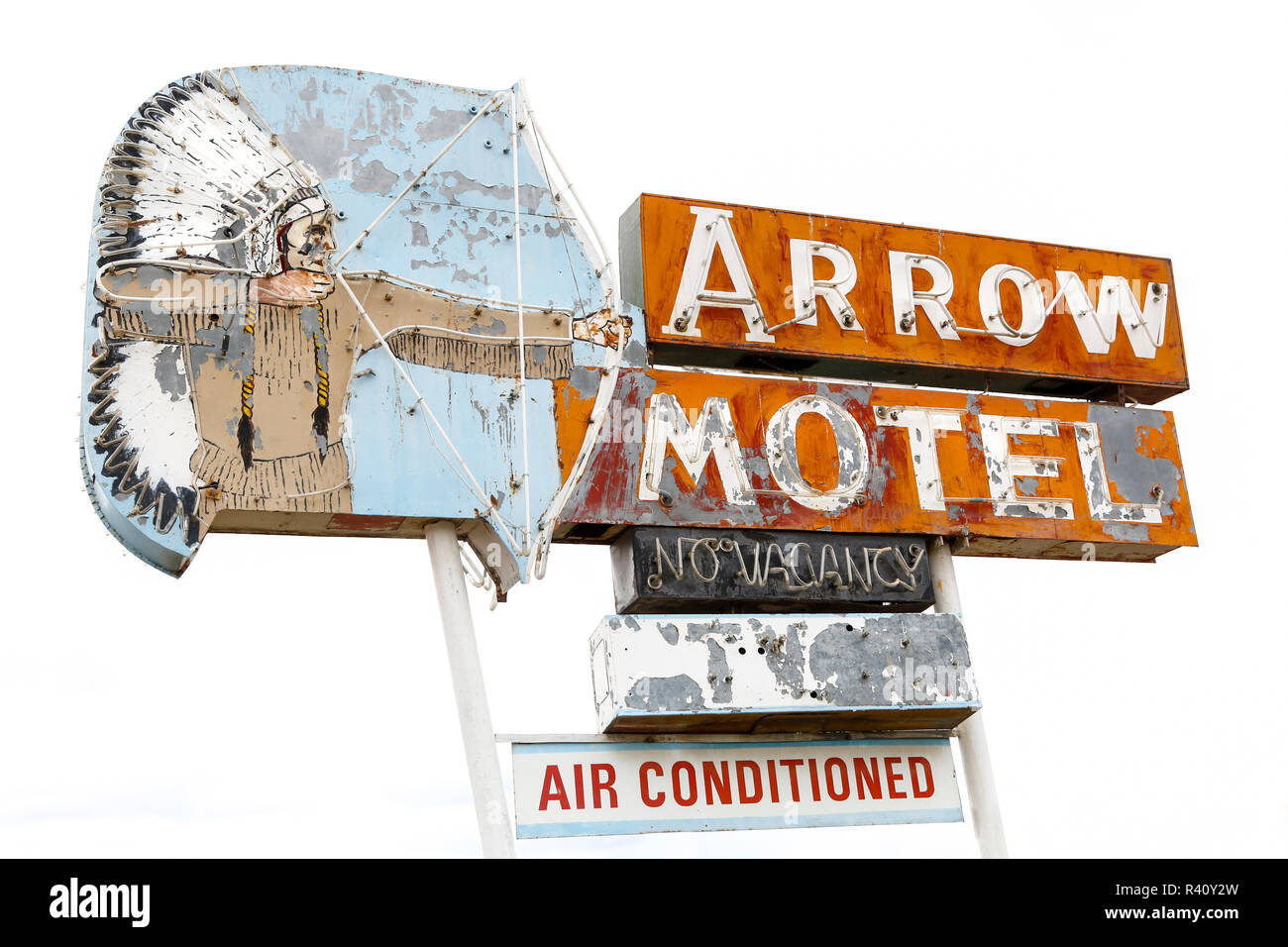Arrow Motel sign in Espanola, New Mexico, USA. (Editorial Use Only ...