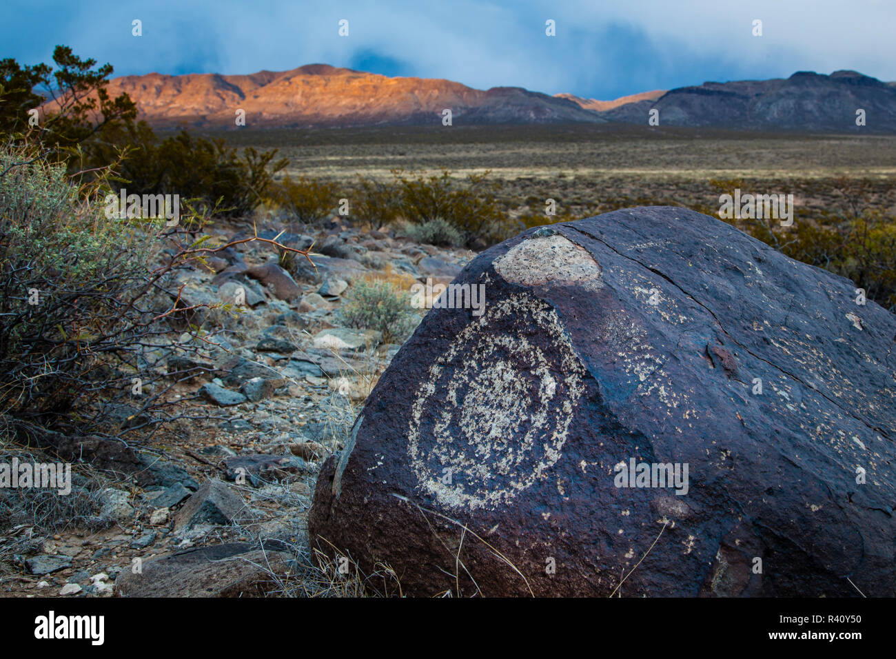 Petroglyph rock carving Stock Photo - Alamy
