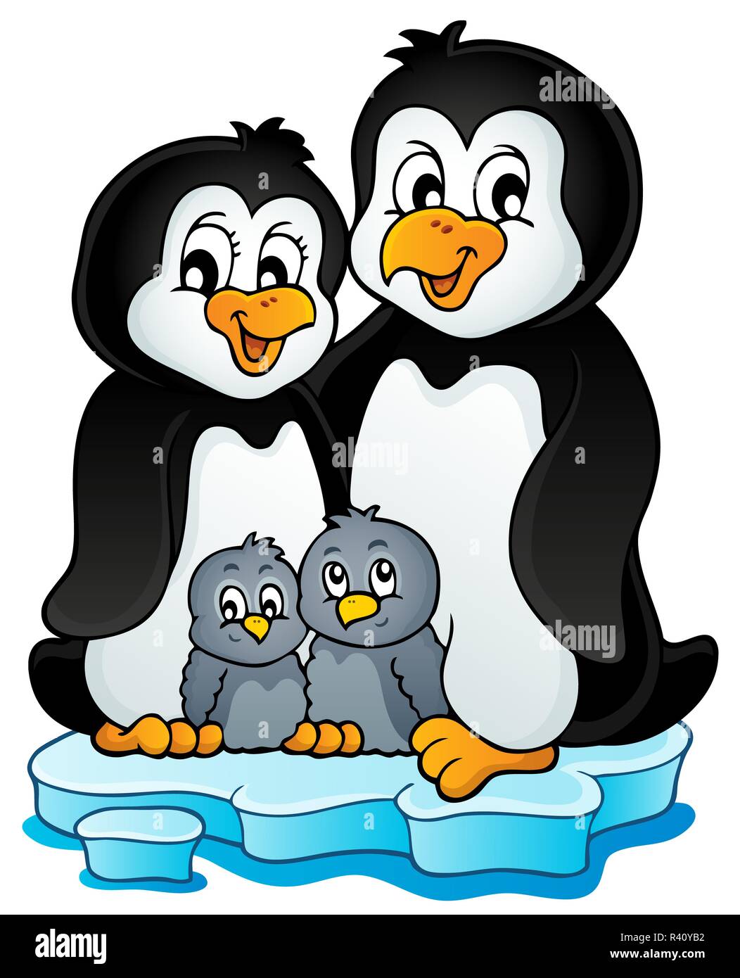 Penguin Family Clipart