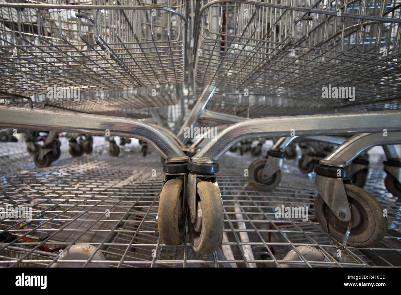Shopping trolley pyramid sculpture ( detail ) from Toxteth day of the ...