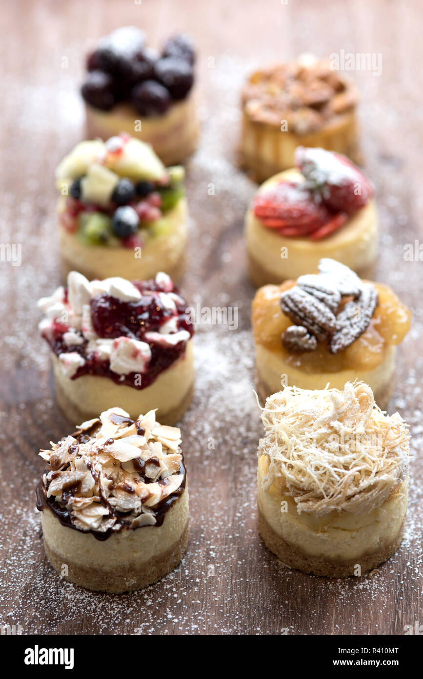 American cheesecake on display Stock Photo - Alamy