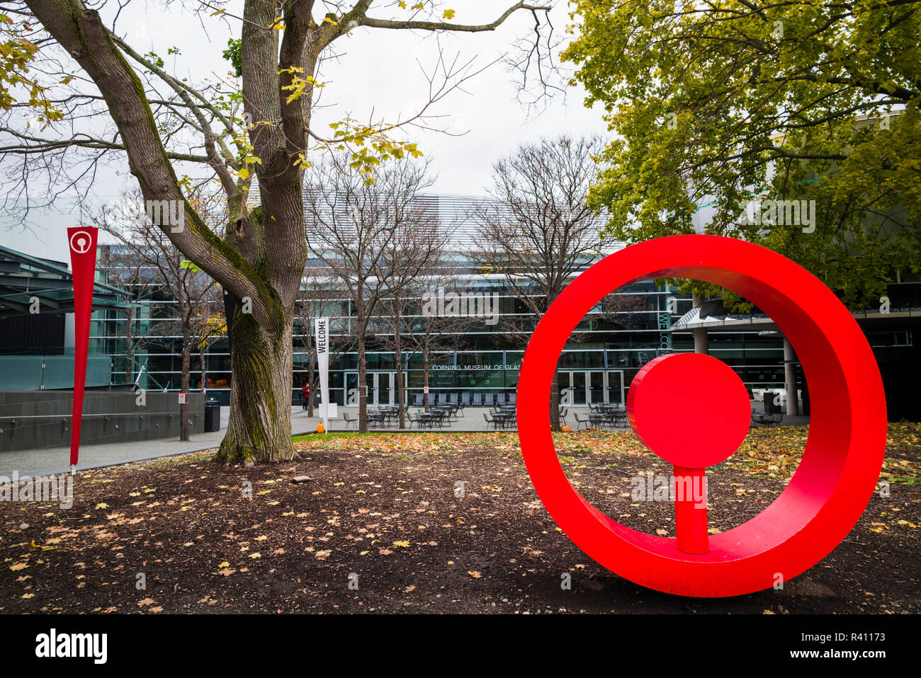 USA, New York, Finger Lakes Region, Corning, Corning Museum of Glass ...