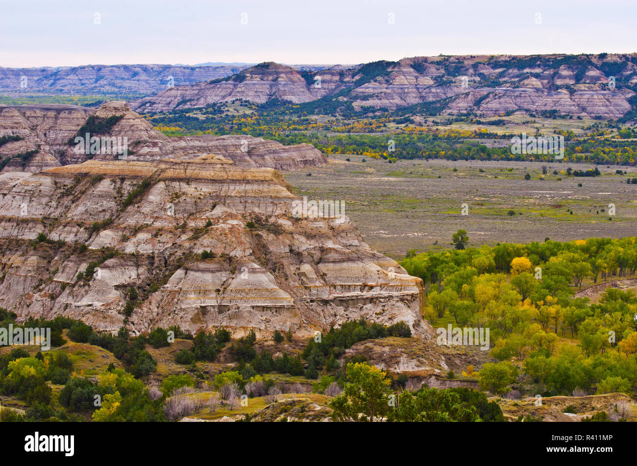 USA, North Dakota, Medora. Theodore Roosevelt National Park, North Unit ...