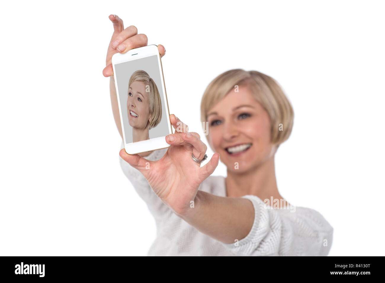 Time for a selfie Stock Photo - Alamy