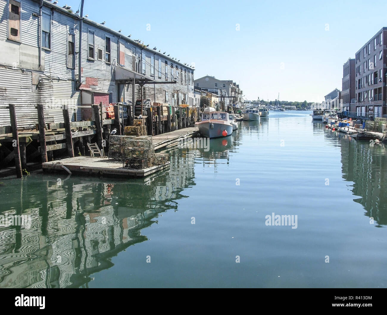 harbor scenery in portland Stock Photo - Alamy