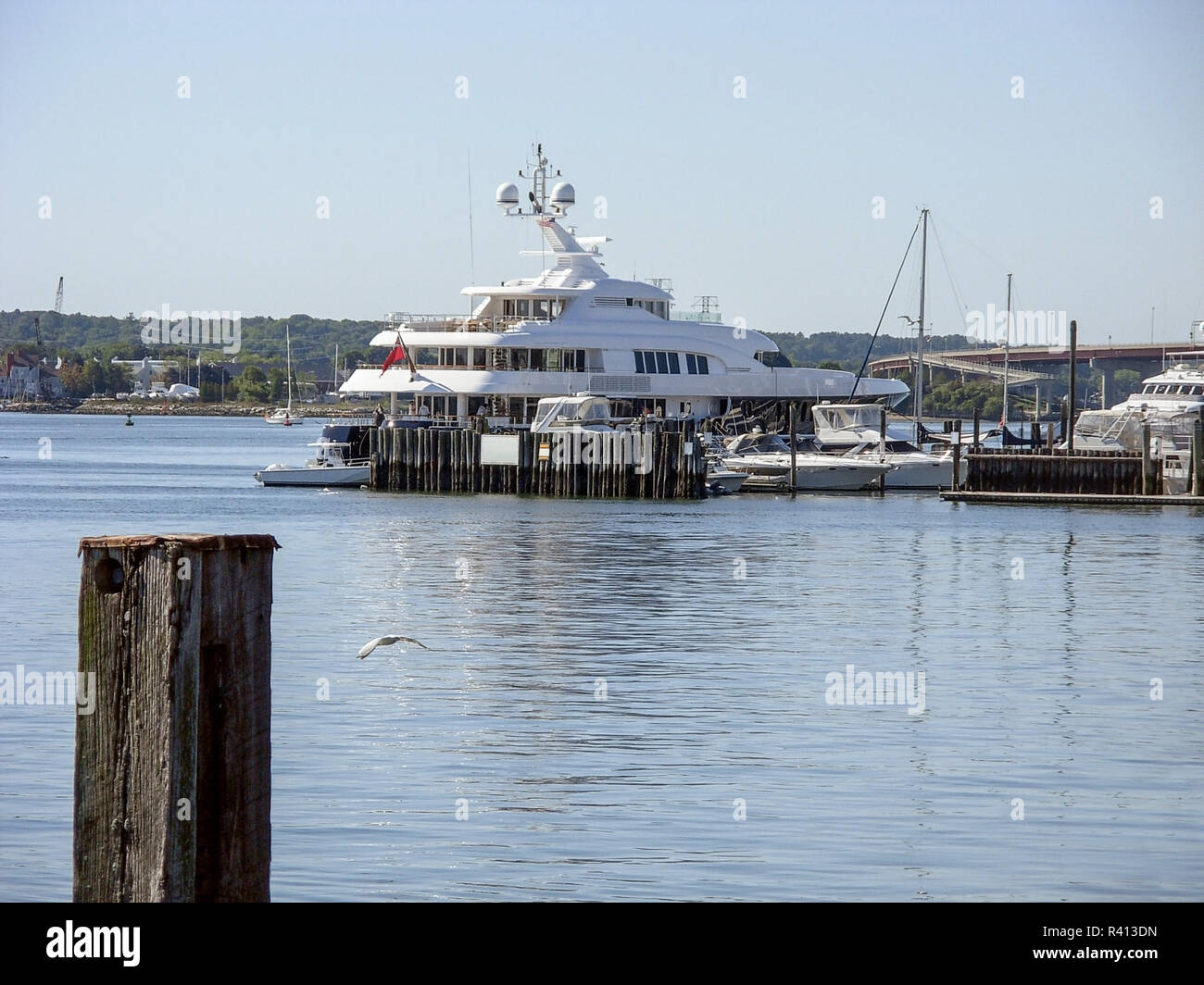 harbor scenery in portland Stock Photo - Alamy