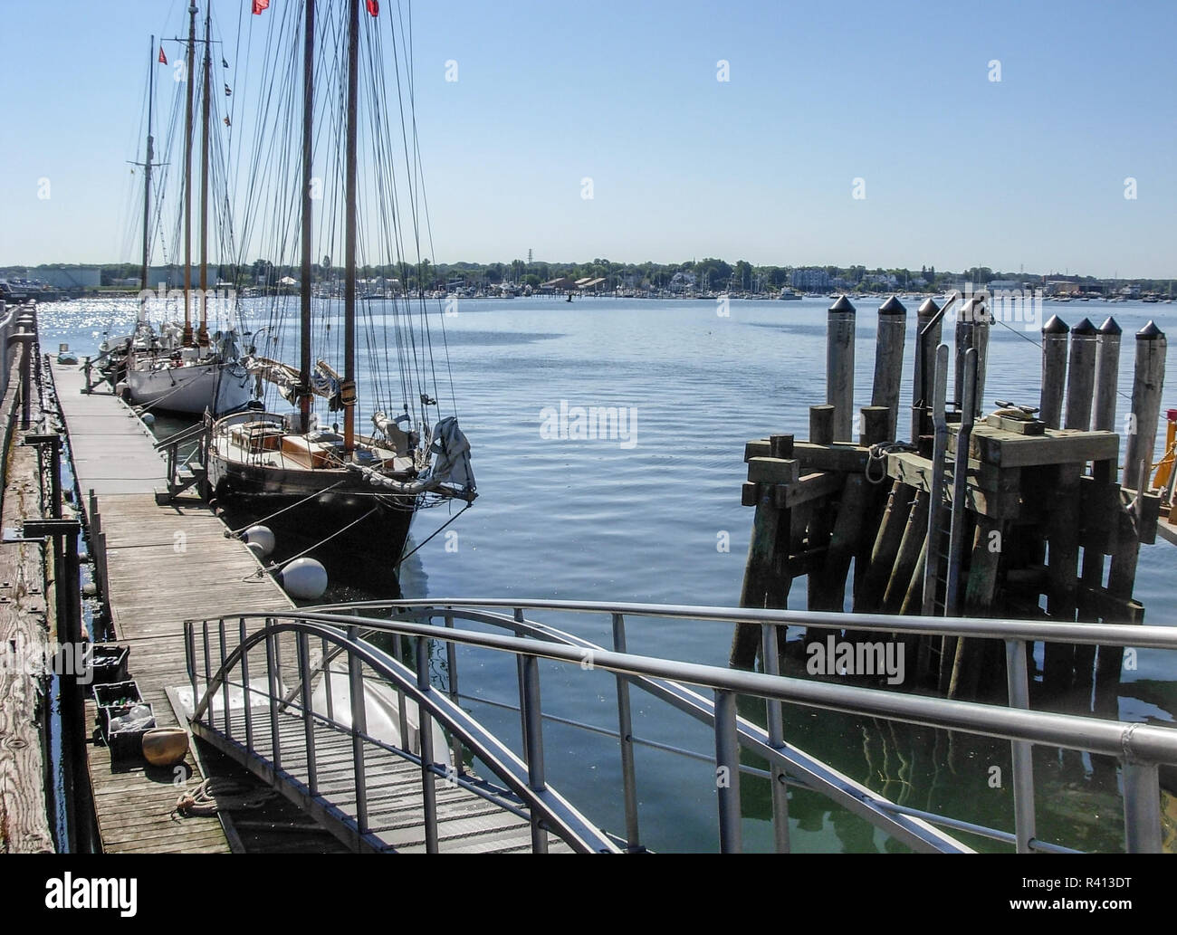 harbor scenery in portland Stock Photo - Alamy
