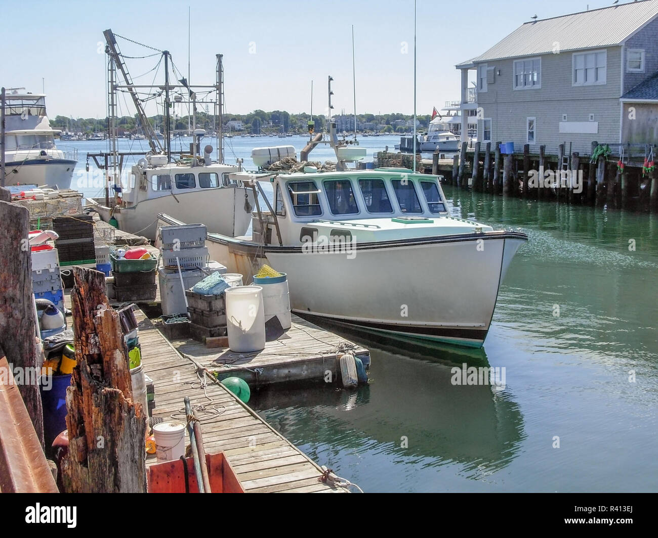 harbor scenery in portland Stock Photo - Alamy