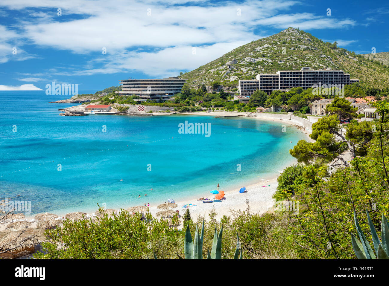 Plat beach croatia hi-res stock photography and images - Alamy