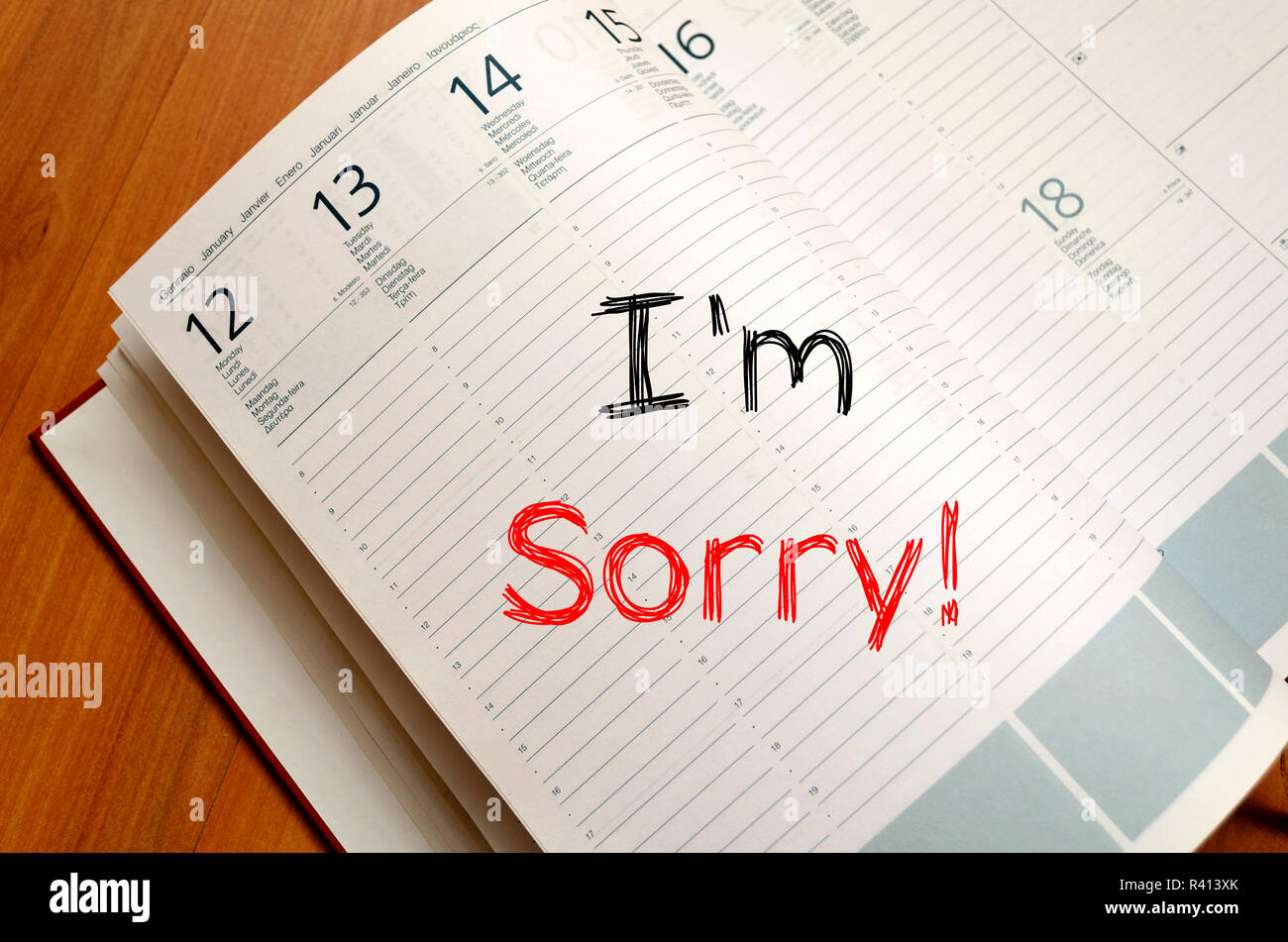 Im sorry hi-res stock photography and images - Alamy
