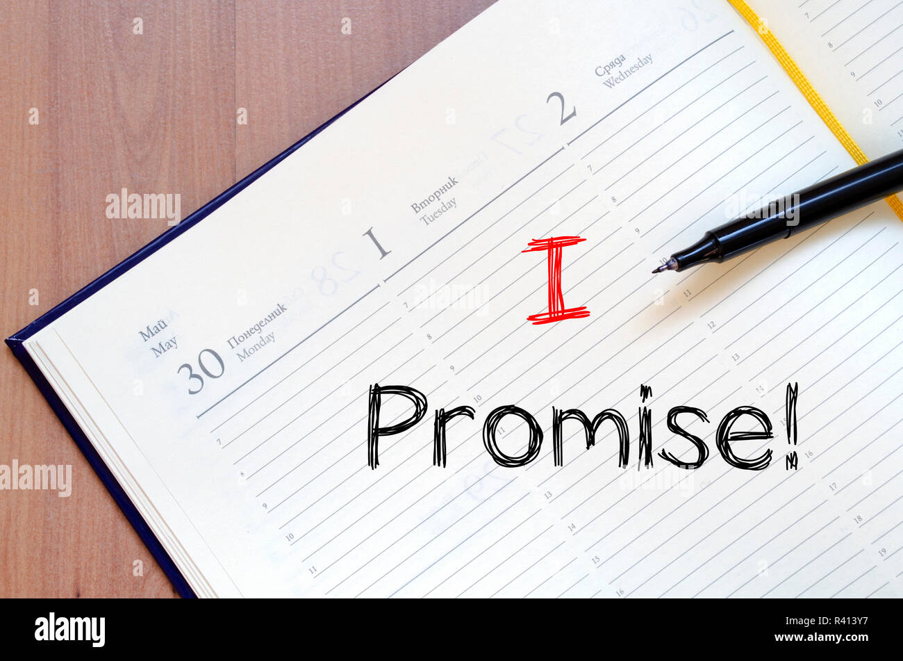 Promise word hi-res stock photography and images - Alamy