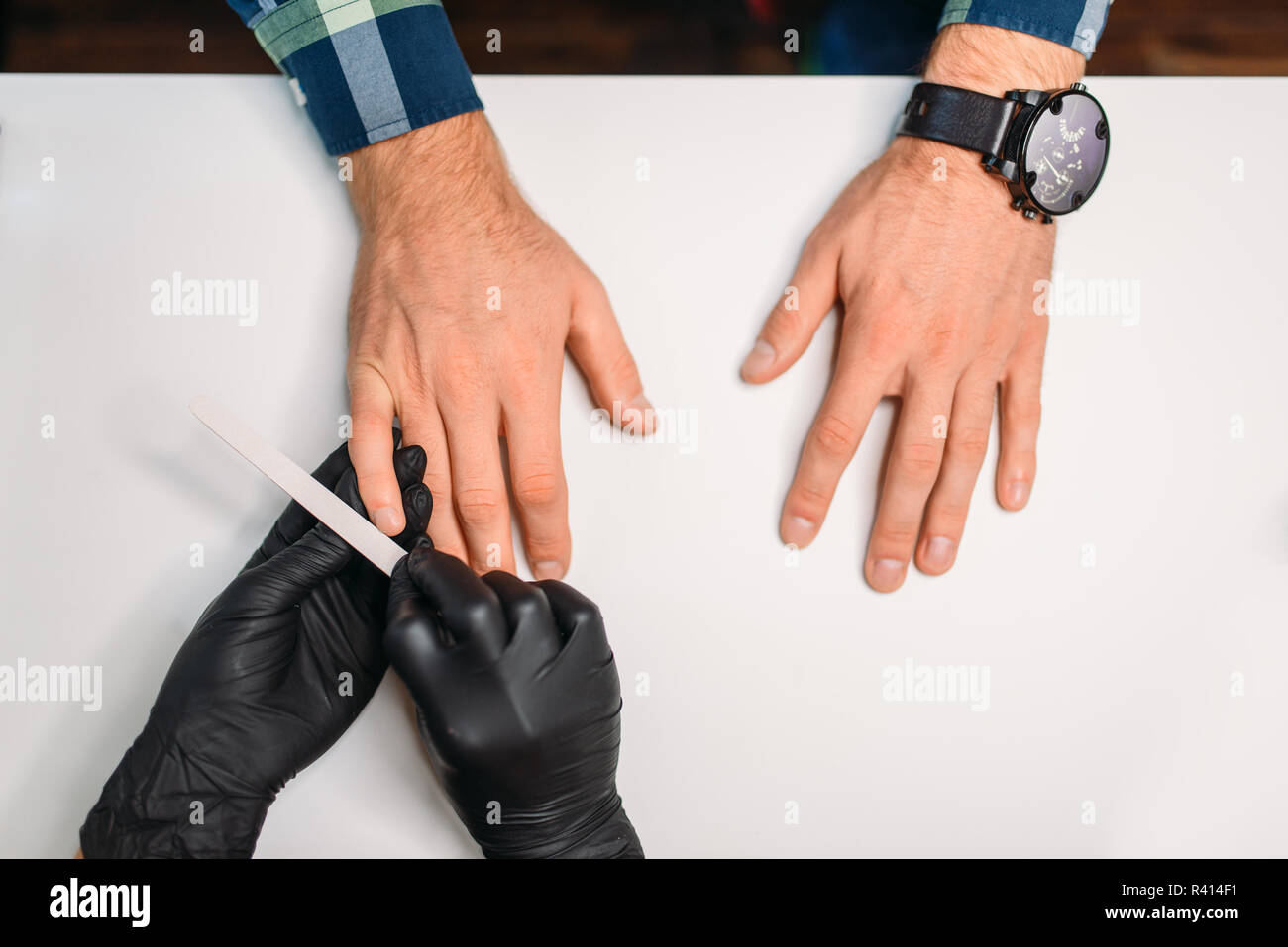 Men manicure hi-res stock photography and images - Alamy
