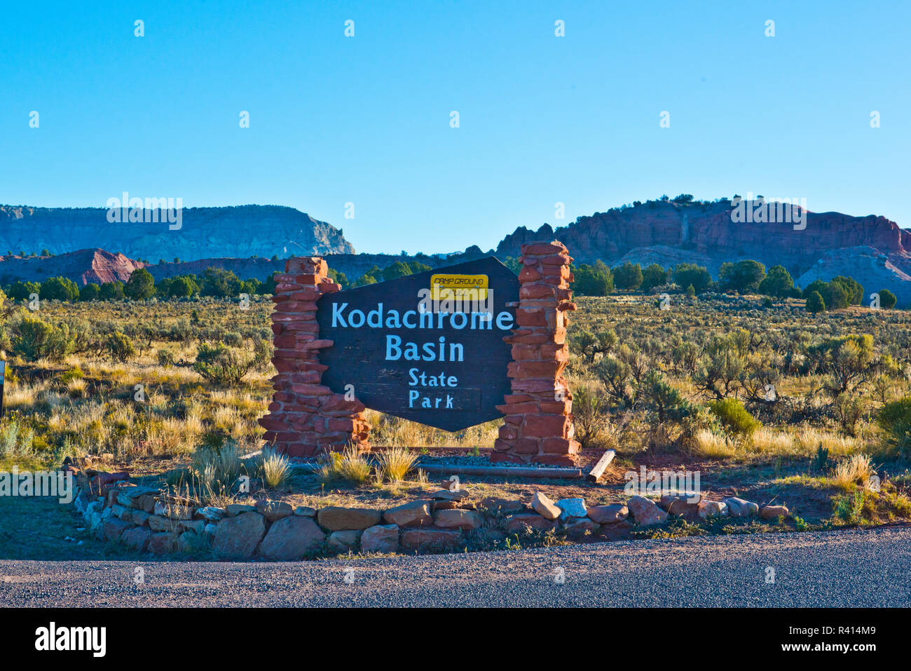 Kodachrome basin state park sign hi-res stock photography and images ...