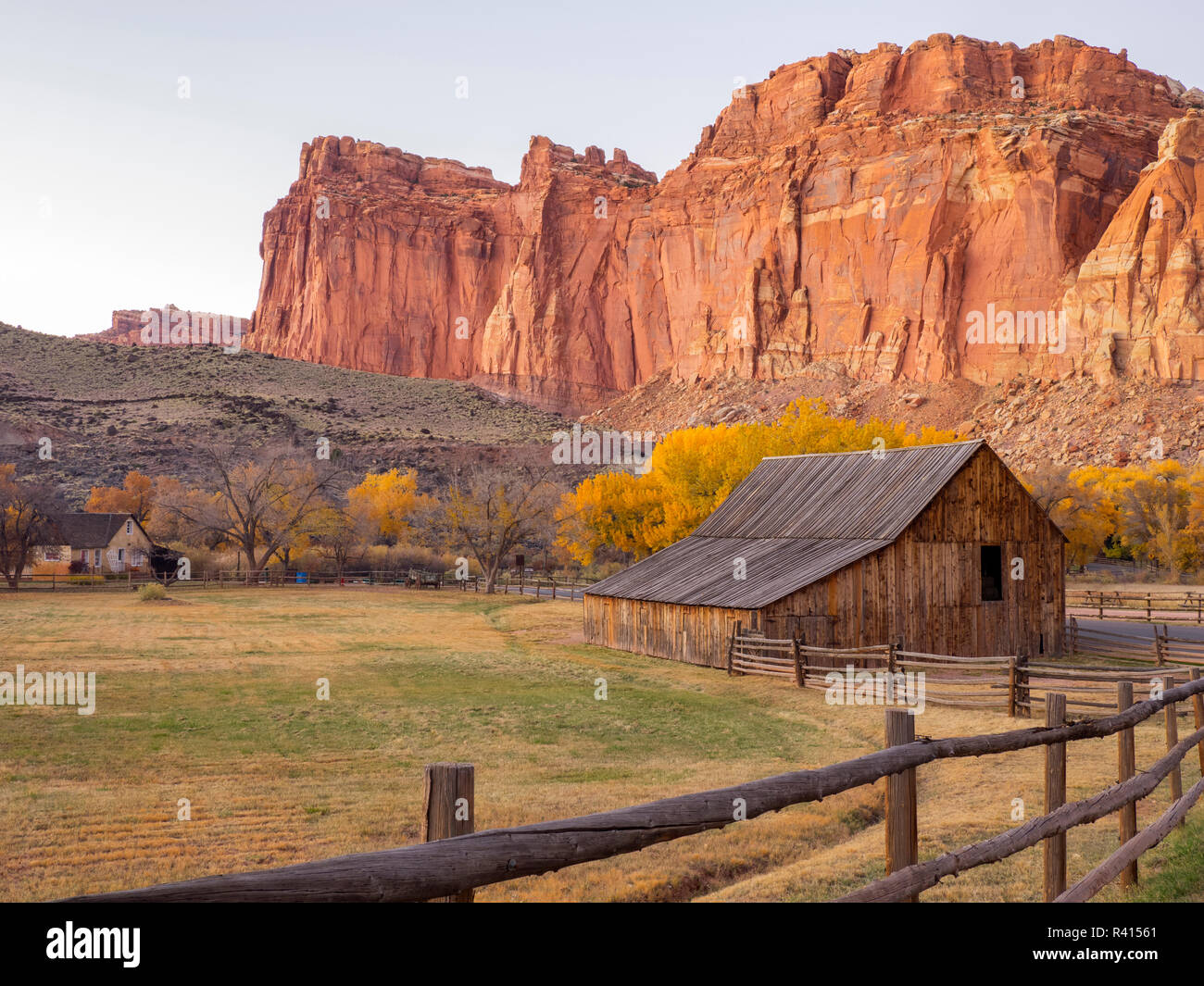 Utah, Capitol Reef National Park, old barn Stock Photo - Alamy