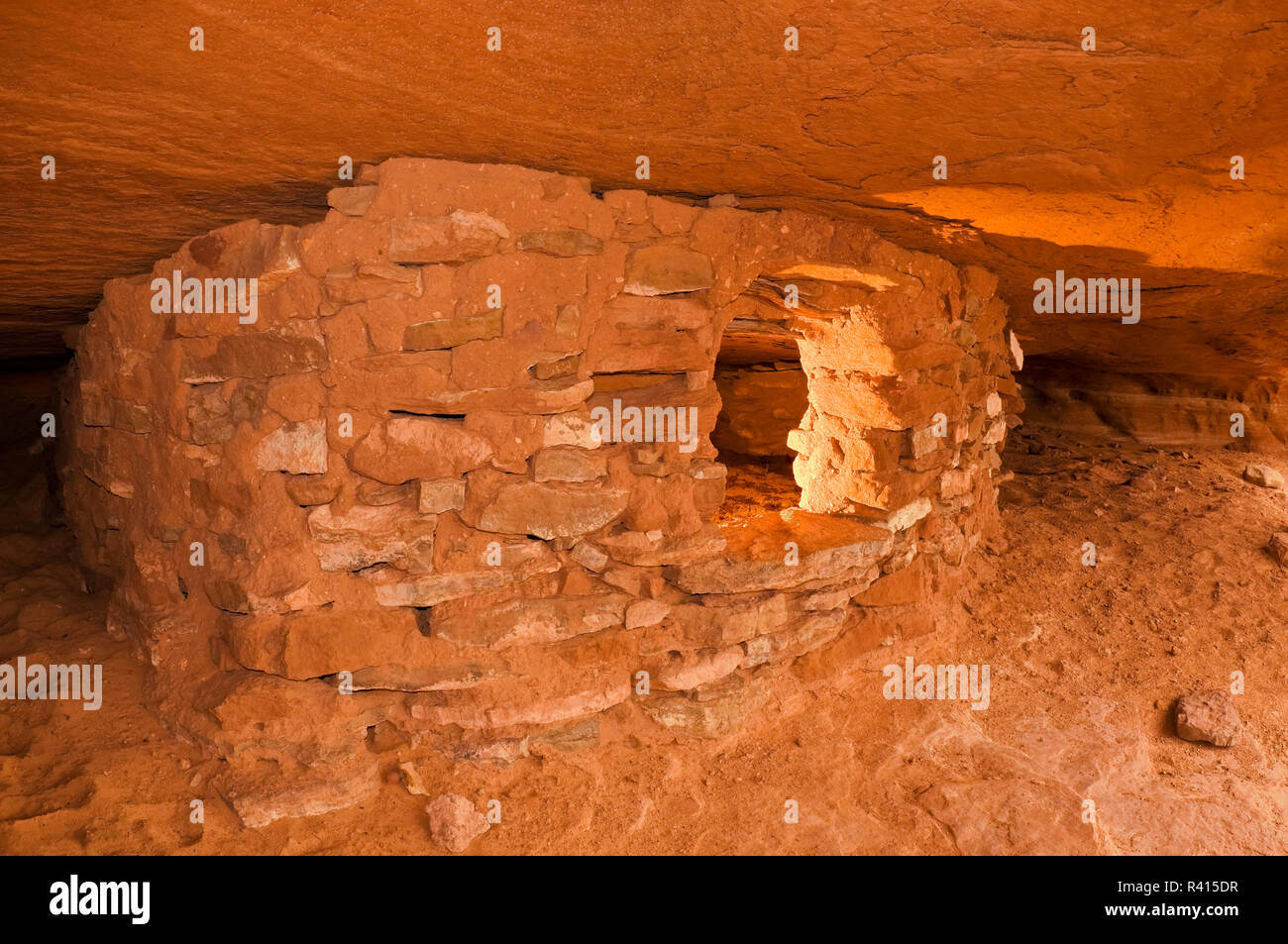 Anasazi granaries on Aztec Butte, Island in the Sky, Canyonlands ...
