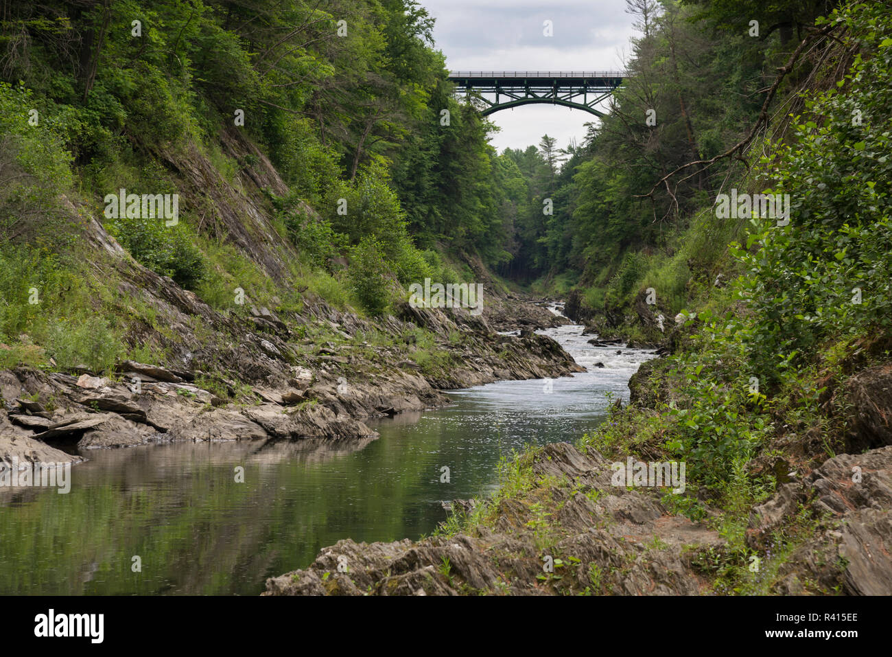 Bridge over Quechee Gorge in Quechee State Park, Vermont, Ottauquechee ...