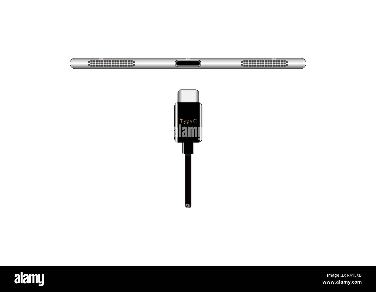 Type connector cables Cut Out Stock Images & Pictures - Alamy