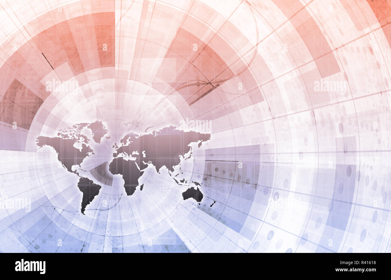 Global supply chain world map hi-res stock photography and images - Alamy