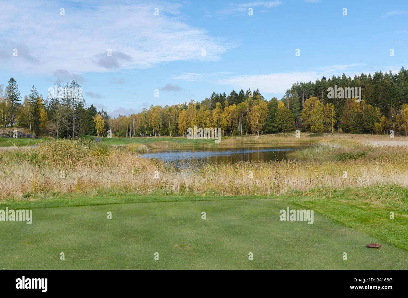 Autumn at golf course Stock Photo - Alamy