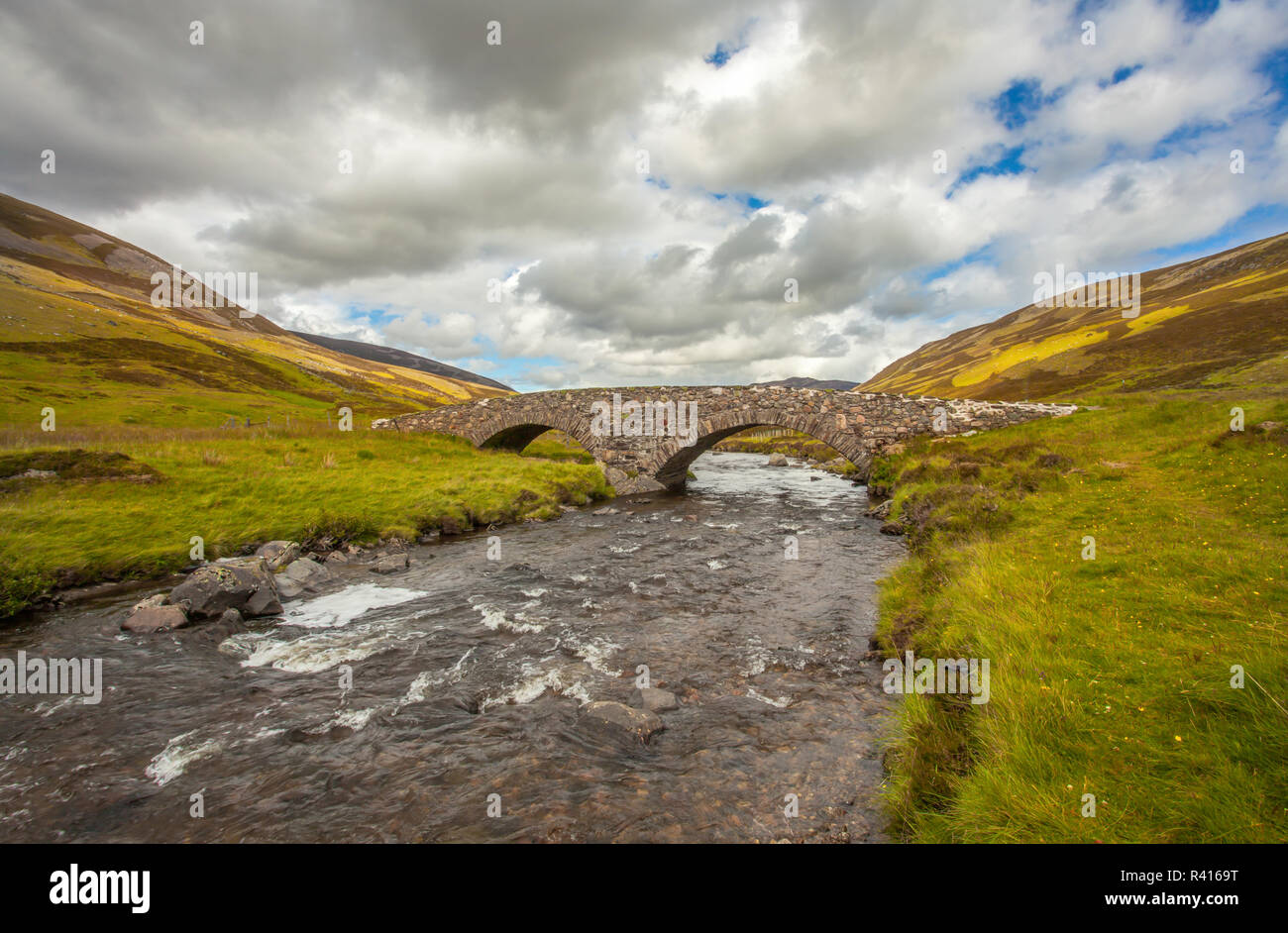 Ballater Braemar Arch Bridge Landscape Stock Photo - Alamy