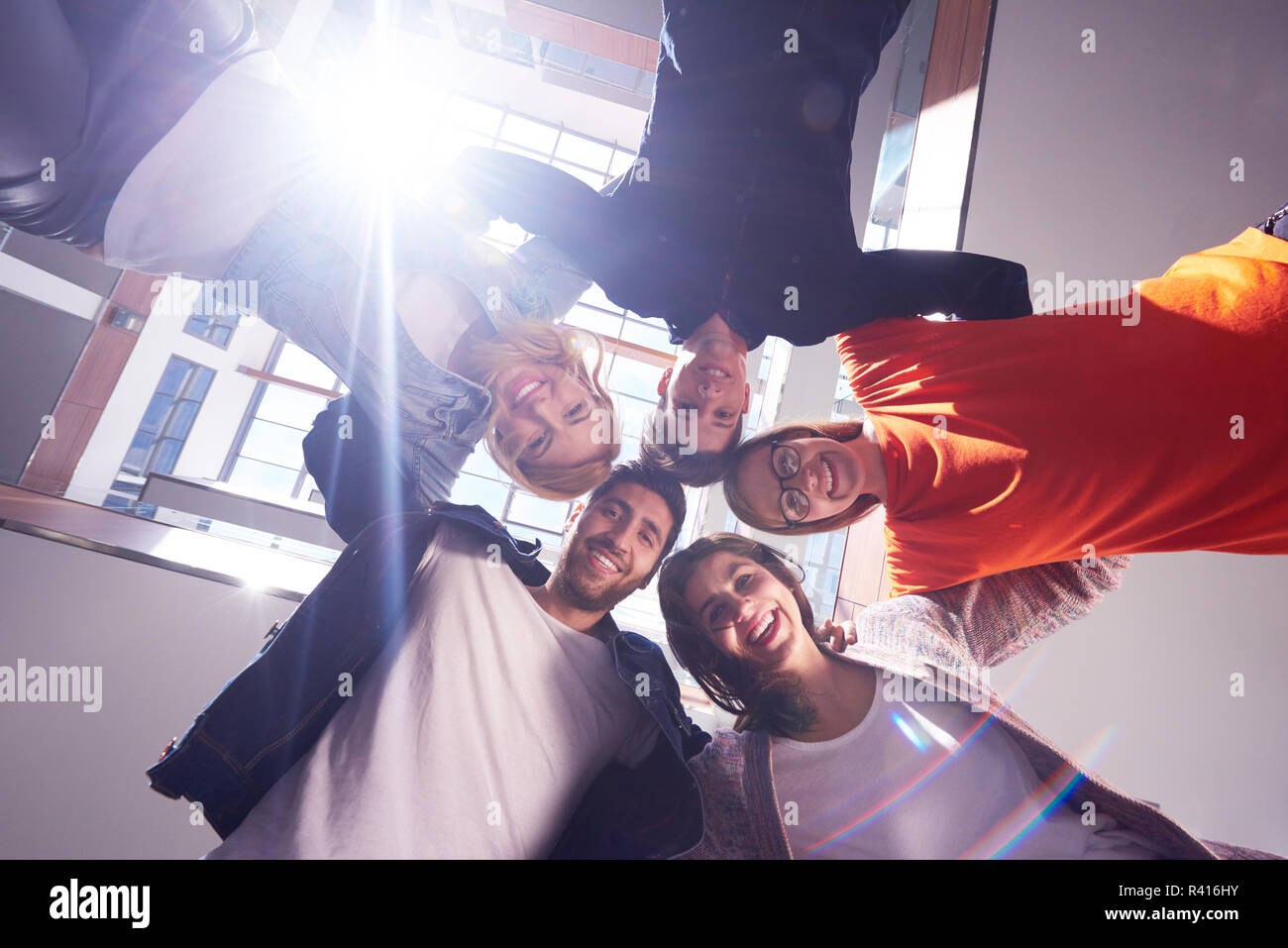 happy students celebrate Stock Photo - Alamy