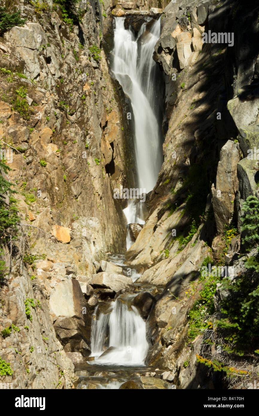 Myrtle Falls, Road to Paradise, Mount Rainier National Park, Washington ...