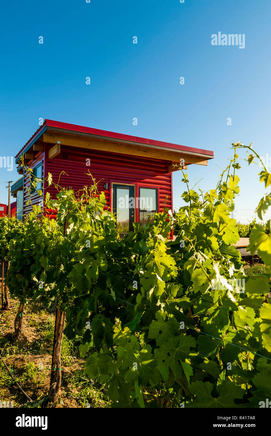 USA, Washington State, Horse Heaven Hills. Tiny House Glamping at ...