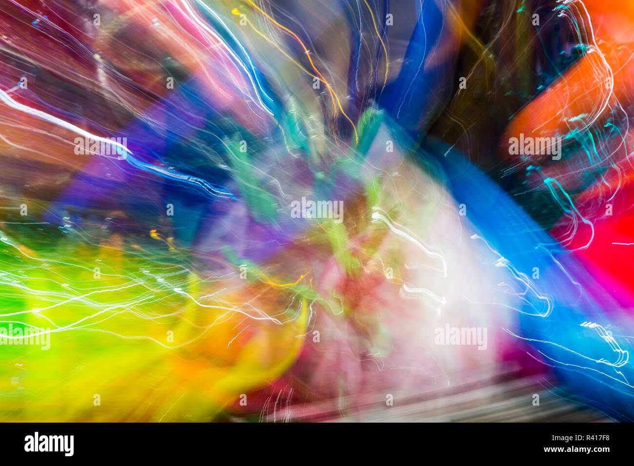 Colorful glass with blurred motion effect Stock Photo - Alamy